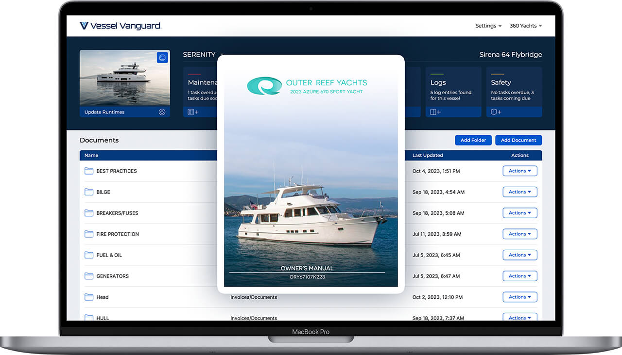 Original Equipment Manufacturer Services - Vessel Vanguard