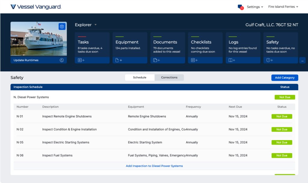 Marine Maintenance Tracking Software | Vessel Vanguard