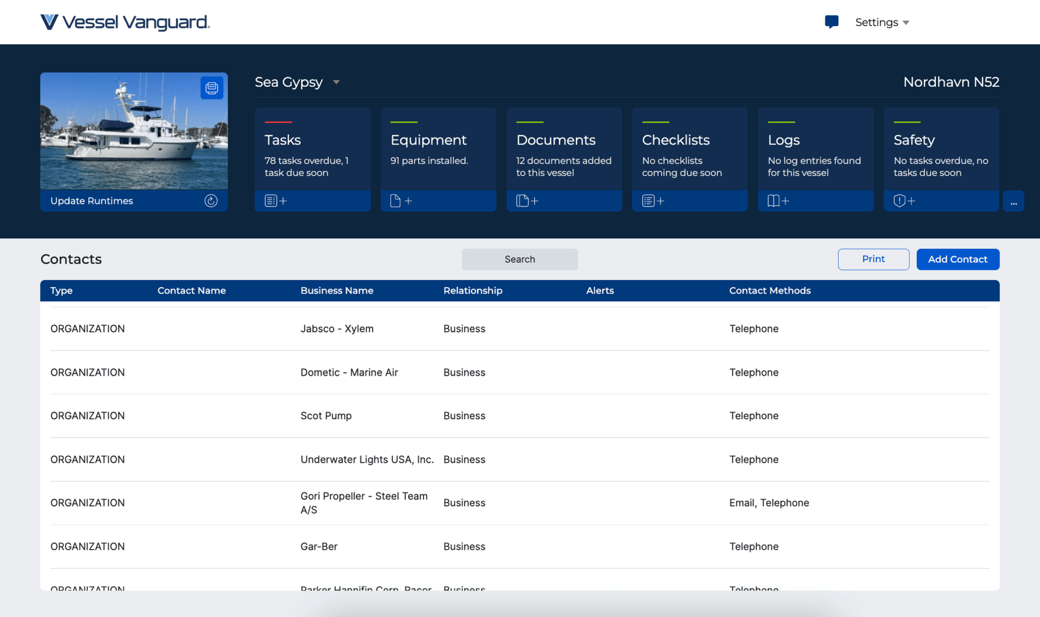 Marine Operations Management Software | Vessel Vanguard